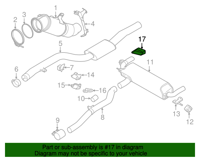 Genuine BMW 18-30-8-631-961 | Tailpipe Extension, Right - Black Chrome ...