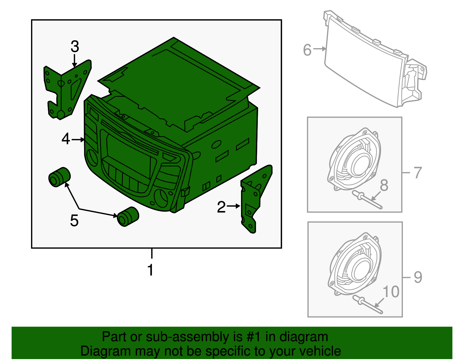 96170-1R100-GU - High-Quality Radio Control Unit for 2012-2014 Hyundai ...