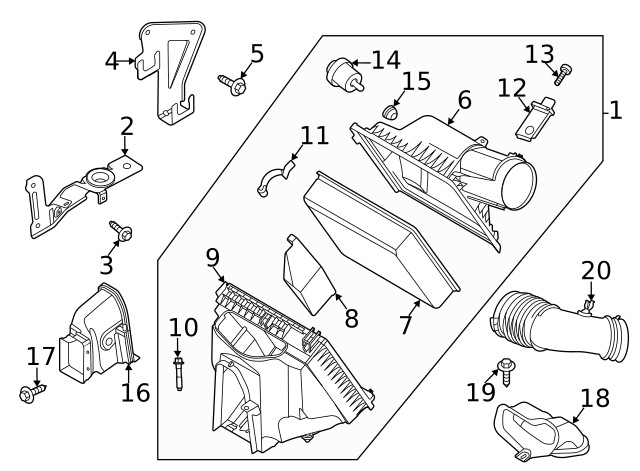 2020-2024 Ford Air Filter LC3Z-9601-E | TascaParts.com