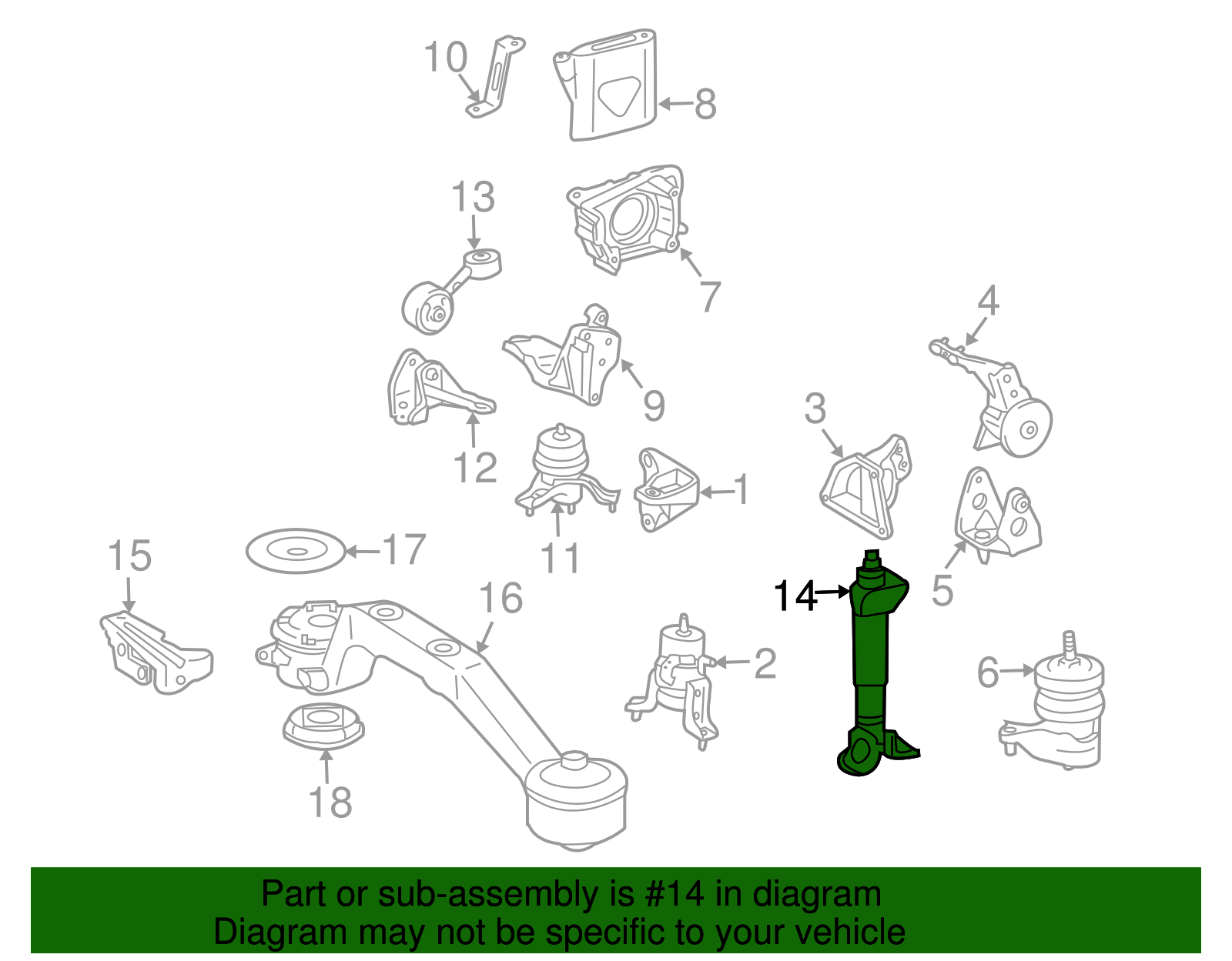 12307-20030 - Shock Absorber 2006-2010 Toyota Highlander | Toyota of ...
