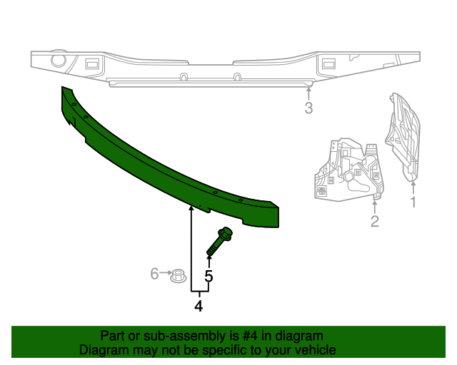 2018-2020 Volvo XC60 Impact Bar 32277367 | TascaParts.com