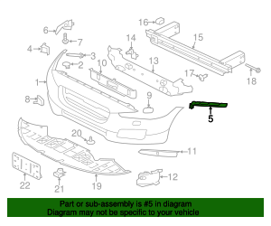2016-2020 Jaguar XF Bumper Cover Insert T2H4007 | Jaguar Annapolis Parts