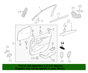 205-720-05-12-64-9051 - Covering Panel Mercedes-Benz USA Parts