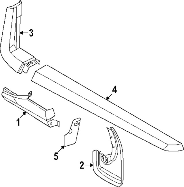 2022-2024 Ford Maverick Rail Trim NZ6Z-6029038-B | QuirkParts