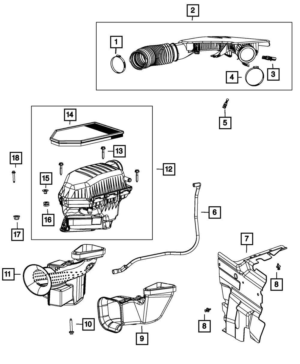 2011-2015 Mopar Air Cleaner Resonator 4861927AD | Mopar eStore