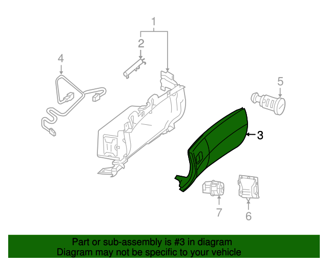 216-680-01-98-8L50 - Glove Box Door 2007-2010 Mercedes-Benz | Mercedes ...
