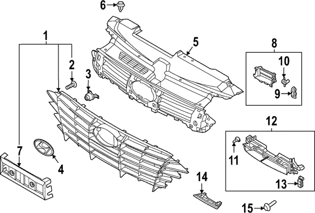 2020-2023 Hyundai Sonata Grille Assembly 863A0-L5270 | OEM Parts Online