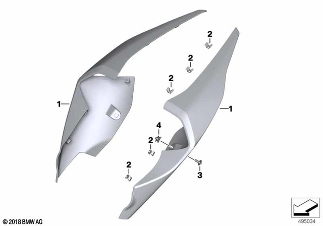 46628388843 - Rear Lateral Part, Left - Rohteil/Blank 2018-2023 BMW ...