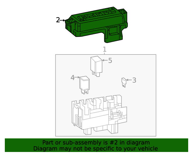 2020-2021 GM Fuse Box Cover 84613102 | GMPartsDirect.com