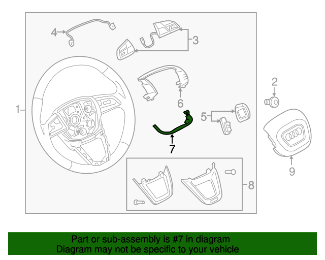 2017-2024 Audi Lower Trim 4M0-419-689-K-4PK | Audi USA Parts