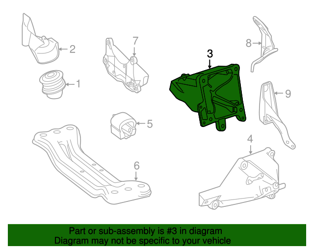 278-223-64-04 - Mount Bracket 2012-2018 Mercedes-Benz | Mercedes-Benz ...