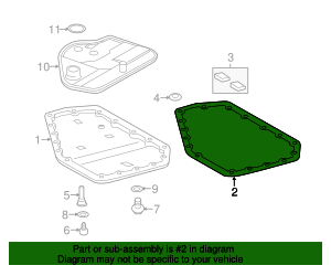 2013-2014 Chevrolet Automatic Transmission Fluid Pan Gasket 25188125 GM ...