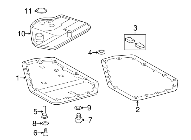 25199843 - Automatic Transmission Fluid Filter - 2013-2014 Chevrolet ...