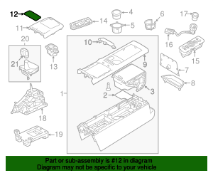 2013-2015 Land Rover LR2 Tray LR040758 | OEM Parts Online