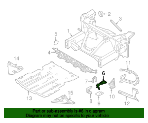 51-64-7-336-230 - Support, front panel 2014-2020 BMW i8 ...