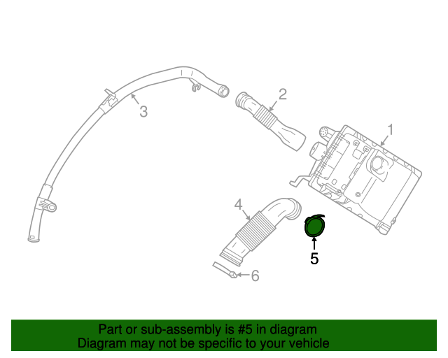 2008-2021 BMW Engine Air Intake Resonator Clamp 07-12-9-952-123 | OEM ...