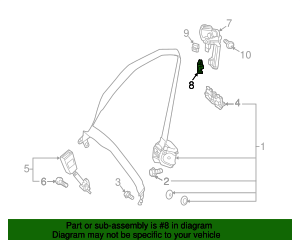 004-994-14-45-64 - Bumper Cover Support Rail Nut 2003-2023 Mercedes ...