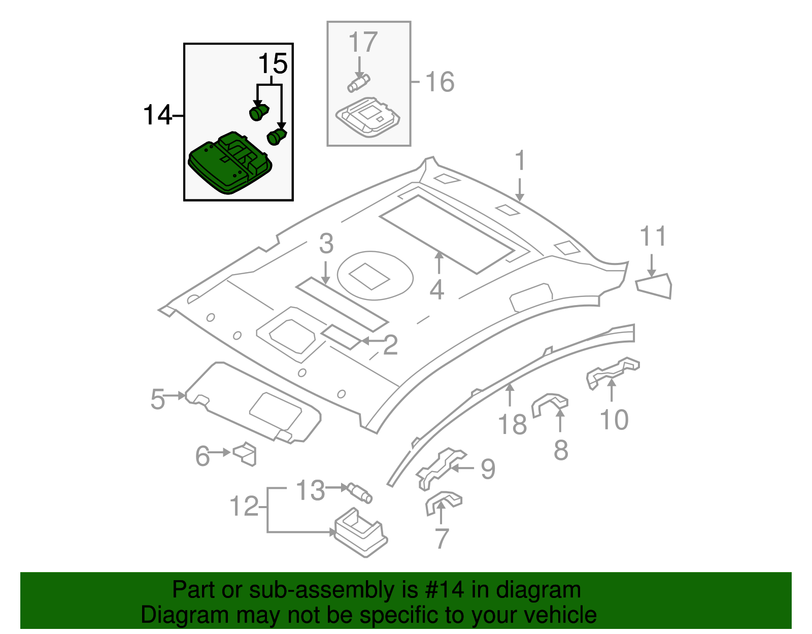 2006-2008 Hyundai Sonata Reading Lmp Assembly 92800-3K000-QD | Retail ...