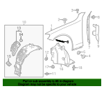 213-889-01-95 - Front Insulator 2017-2023 Mercedes-Benz | Mercedes-Benz ...