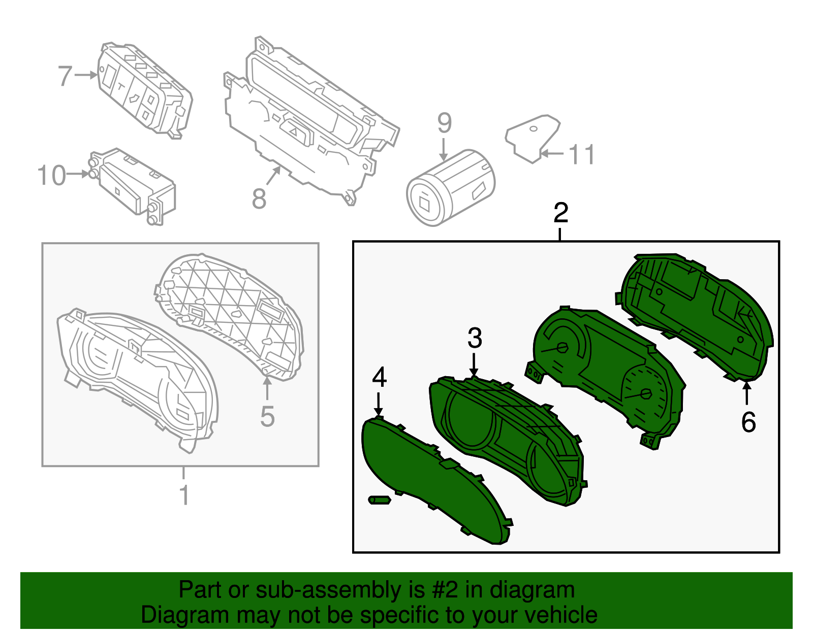 94031-G5600 - Cluster Assembly 2018-2019 Kia Niro | Kia.Parts Store