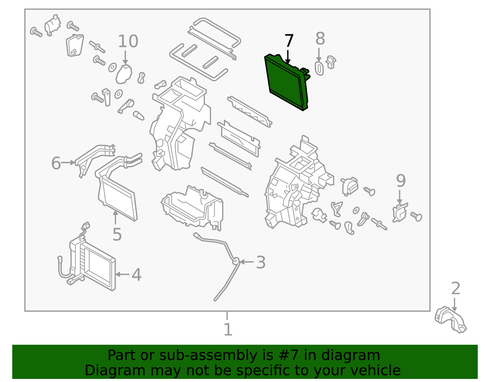 Genuine Evaporator Core for 2019-2023 Hyundai Kona Electric | Part ...