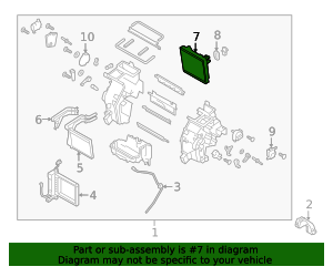 2019-2023 Hyundai Kona Electric A/C Evaporator Core 25670-K4000 | OEM ...