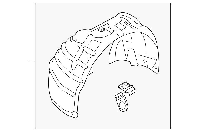8K9-821-172-C - Fender Liner 2013-2016 Audi allroad | Audi OEM Parts