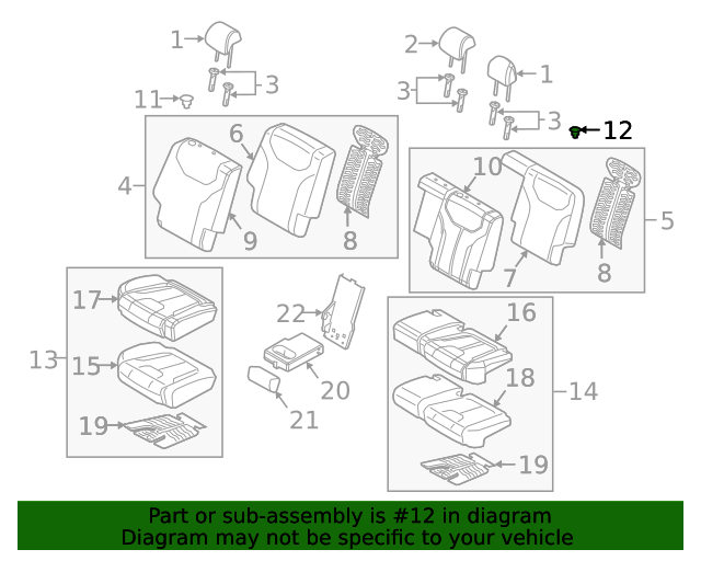 2020-2023 Hyundai Palisade Seat Back Recliner Adjustment Handle 89346 ...