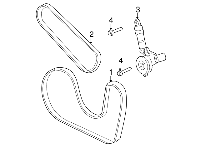 2001-2007 Mopar Belt Tensioner 4593633aa | TascaParts.com