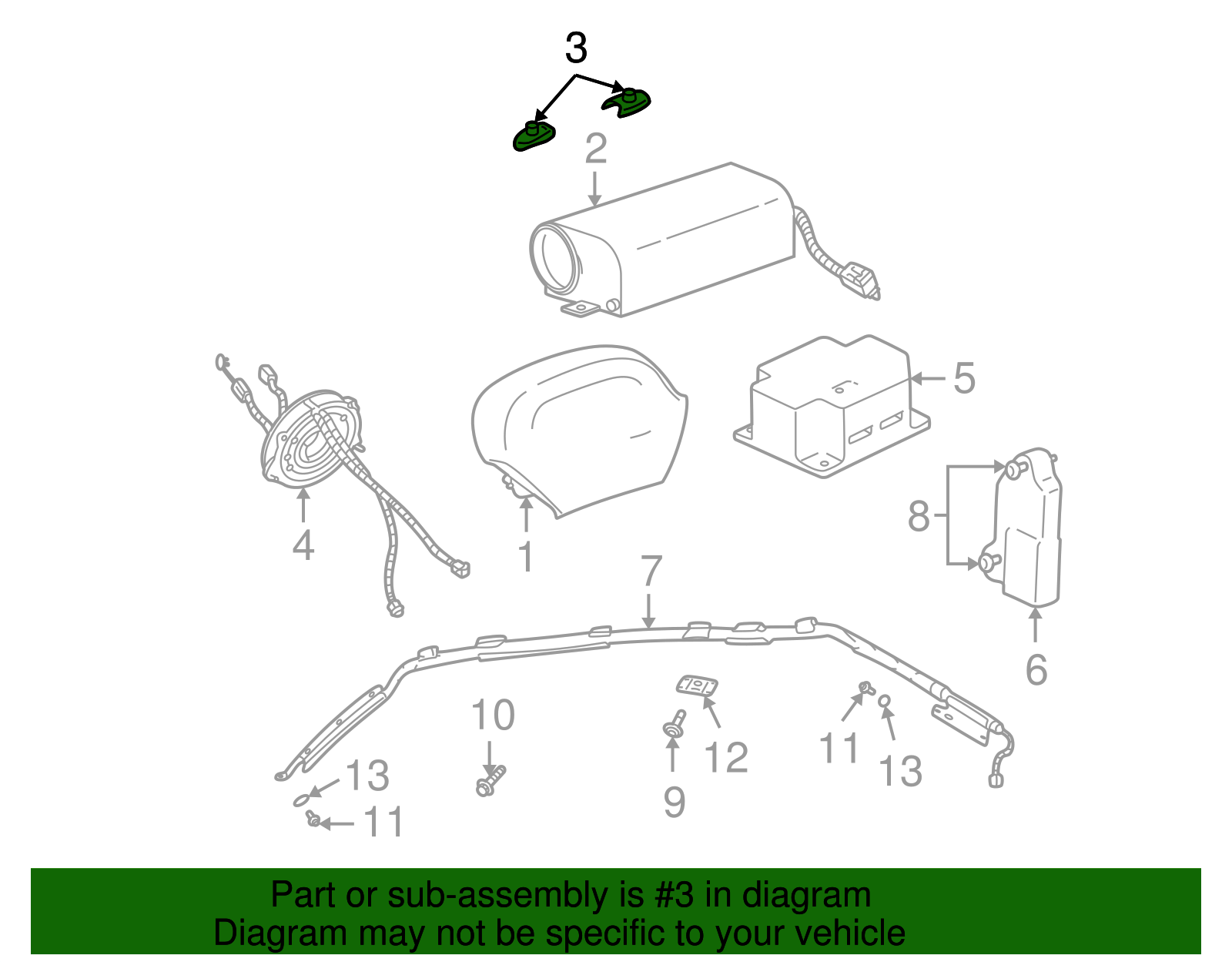 2000-2025 GM Fog Lamp Bezel U-Nut 11517841 GM | GMPartsDirect.com