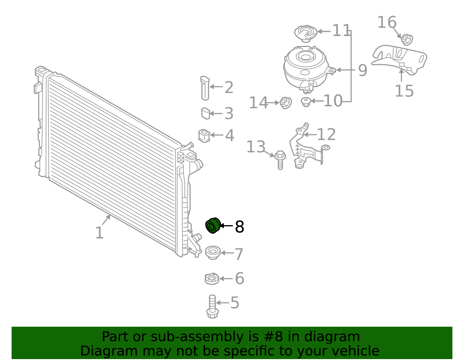4D0-133-335 - Radiator Cap 2013-2025 Audi | AutoNation Parts