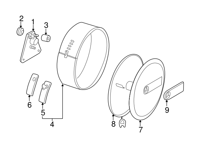 Spare Cover - Part #463-890-73-08 | Mercedes Parts Center