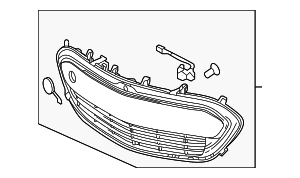 2017-2019 Chevrolet Bolt EV Front Lower Grille 42497950 GM ...