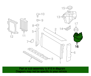 17138617045 - 2016-2021 BMW Auxiliary Reservoir (17-13-8-617-045) | BMW ...