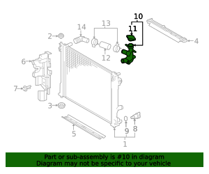 16897-25041 - Engine Coolant Filler Neck 2022-2024 Toyota RAV4 Prime ...
