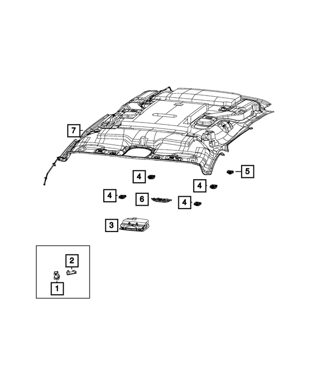 2017-2024 Mopar Courtesy Lamp 55057421AC | Mopar eStore