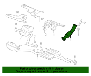 2015-2021 Dodge Catalytic Converter - Driver's Side (LH) 68281725AA ...