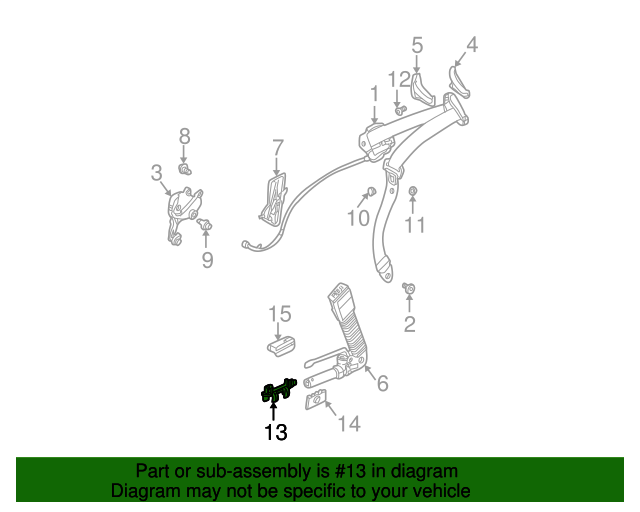 Genuine Buckle End Clip 2000-2013 BMW Part# 52-10-8-099-498 | My Bimmer ...