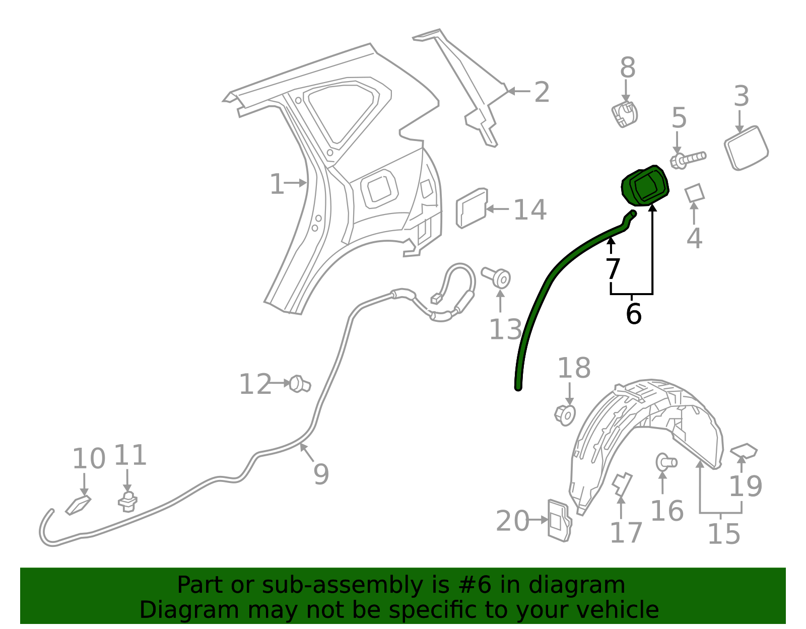 74480-TLA-A00 - 2017-2022 Honda CR-V - Adapter Assembly Fuel Filler ...