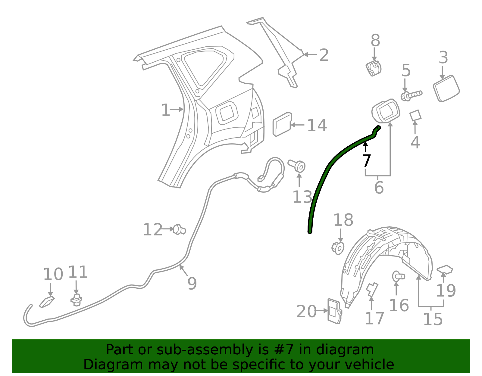 95001-75008-60M - Vent Hose 2017-2022 Honda CR-V | Honda Parts Online