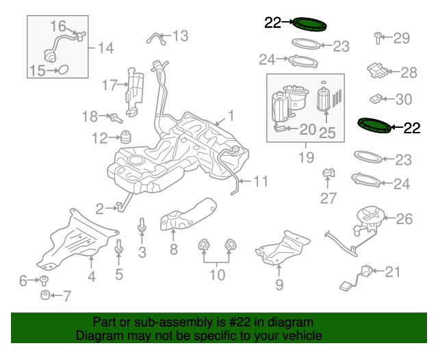 2005-2017 Audi Union Nut 4F0-201-375 | OEM Parts Online