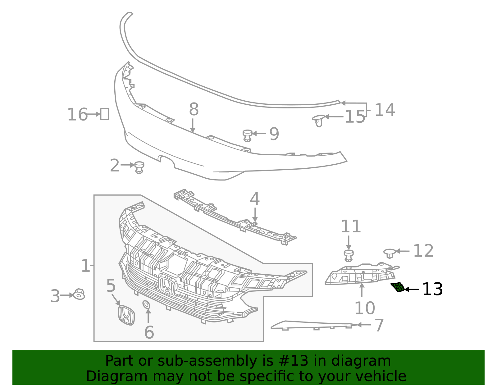 71232-T20-A00 - 2022-2025 Honda Civic - Upper Bracket Spacer | Genuine ...