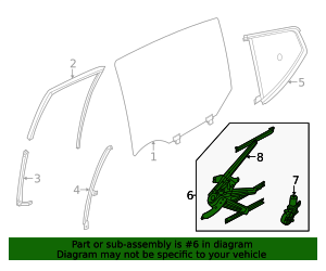 2020-2024 Nissan Versa Window Regulator 82701-5EF0A | Temecula Nissan Parts