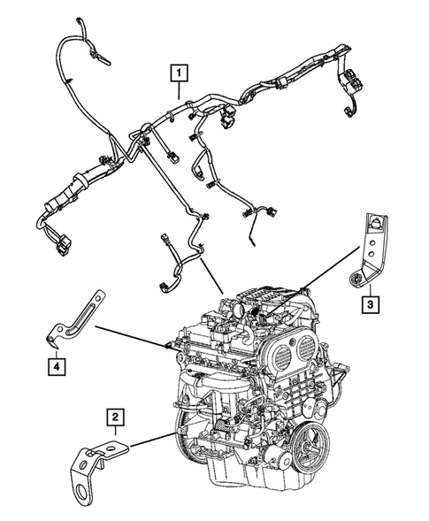 Wiring-Powertrain for 2012 Jeep Liberty | Mopar eStore