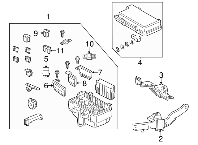 38233-T3V-A01 - Fuse, Multi Block 2014-2020 Honda | AutoNationParts.com