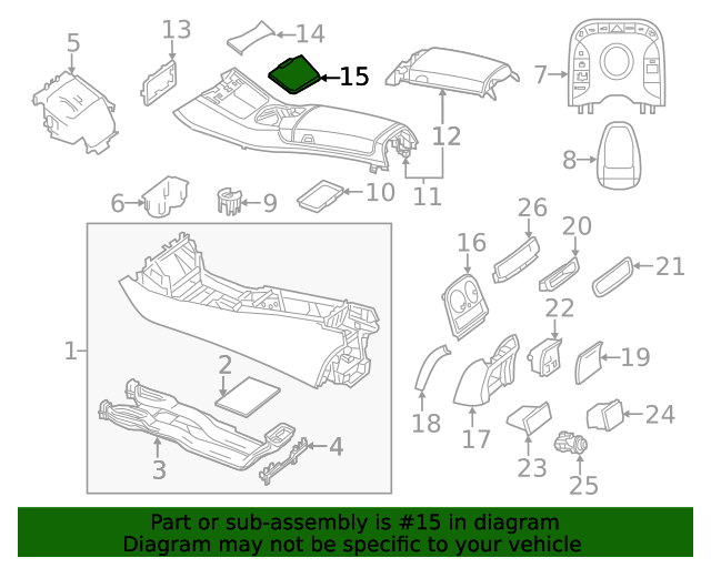 222-810-24-00 - Compartment Door 2018-2020 Mercedes-Benz | Mercedes ...