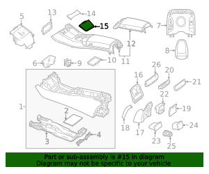 2018-2020 Mercedes-Benz Console Lid 222-810-24-00 | AutoNation Parts