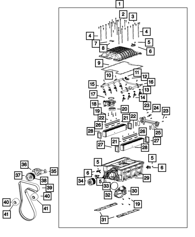 2015-2024 Mopar Supercharger Nose Kit 68381174AA | Mopar eStore