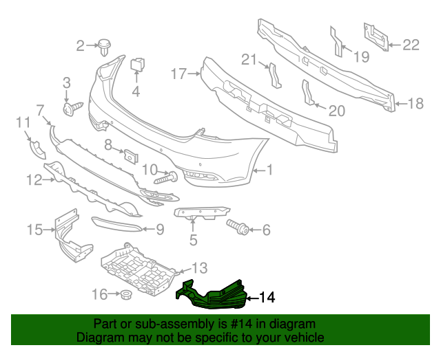 2014-2016 Kia Forte Koup Under Cover 86692 A7200 | TascaParts.com