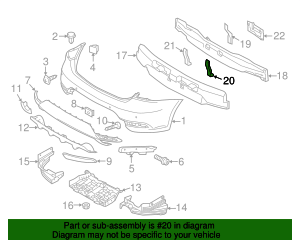 86636-A7210 - Impact Bar Lower Bracket - 2014-2016 Kia Forte Koup ...